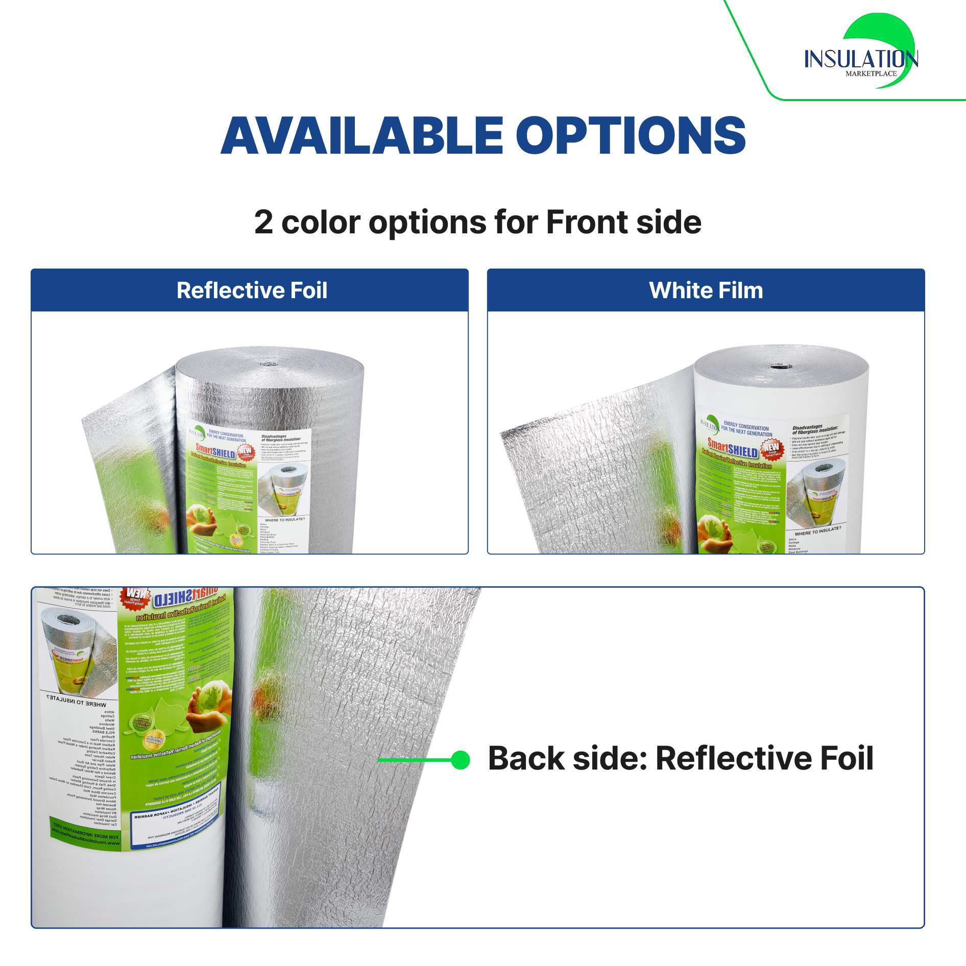 Reflective Insulation Roll - SmartSHIELD 3mm (WHITE/FOIL)
